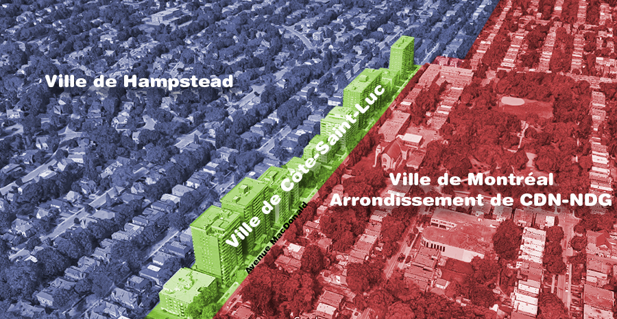 Les enclaves de la ville de Côte-Saint-Luc. - ProposMontréal